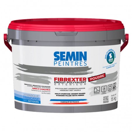 Enduit ciment polyvalent 15KG Fibrexter - Semin
